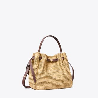 Tory Burch Gewebte Romy Bucket Bag