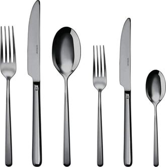 Sambonet Besteck-Set Linear PVD 36-teilig, Schwarz