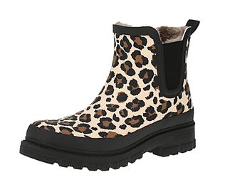 Verbenas 9302180996 Lua Mate Combi Animal Fur - Damen Chelsea Boots - Crudo-Leo-Black, Gr&ouml;&szlig;e:40 EU