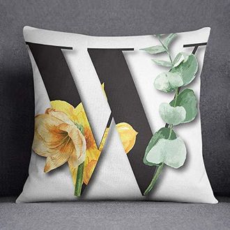 Bonamaison Le Jardin du Lin Kissenhüllen, Cotton, Mehrfarbig, 45x45