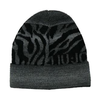 Liu Jo Femme, Accessoires, Gris, Taille: ONE Size Ribbed Beanie