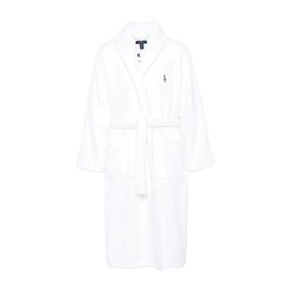 Polo Ralph Lauren Wei&szlig;er Baumwoll-Schlafmantel - - Nightwear & Lounge - Herren - Wei&szlig; - 2XL/3XL