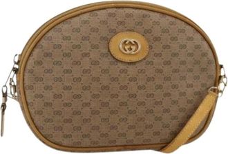 Gucci Pre-owned Micro GG Supreme Sac Bandouli&egrave;re - Femme - Pre-owned - Beige - Taille: ONE Size