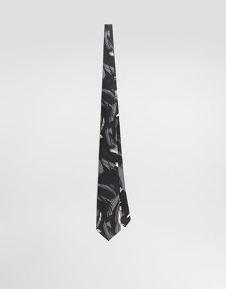 Dolce & Gabbana Abstract-print Twill Tie - Mann Krawatten Und Einstecktuch Mehrfarbig Pz