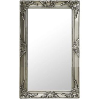 vidaXL Miroir mural style baroque 50x80 cm Argent&eacute;