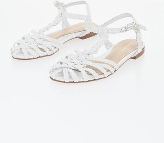 Paloma Barcel&oacute; Woven Leather Gladiator Sandals FELISA size 36