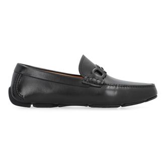 Ferragamo Homme, Chaussures, Noir, Taille: 39 EU Byte Leather Mocassins