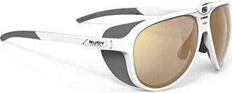 Rudy Project STARDASH White Gloss Impactx Photochromic 2 Laser Crimson, Lunettes De Soleil Mixte, Talla Única