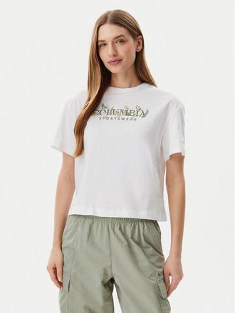 Columbia T-Shirt Rolling Bend 2119991 Wei&szlig; Regular Fit