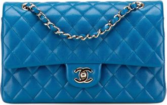 Chanel Hobo Bags - Medium Classic Caviar Double Flap - Gr. unisize - in Blau - für Damen