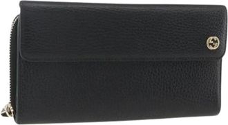 Gucci Portefeuille Long Pre-owned - Femme - Pre-owned - Noir - Taille: ONE Size