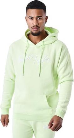 Project X Paris Sweat à Capuche Full Logo Broderie Jaune Fluo M