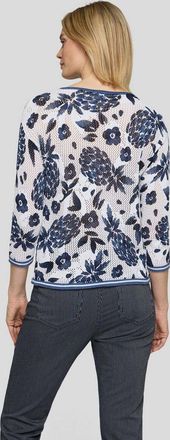 Rabe 3/4 Arm-Pullover im H&auml;kel-Look