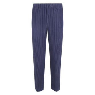 Issey Miyake Homme, Pantalons, Bleu, Taille: L Slim-fit Pantalons