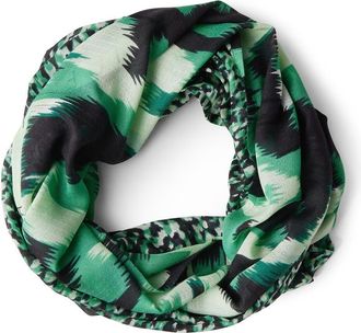 Street One Damen A572655 Bedruckter Struktur-Loop,Mehrfarbig,A