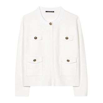 Luisa Cerano Femme, Pulls, Beige, Taille: 42 FR Blouson en maille fine