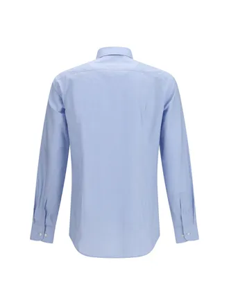HUGO BOSS Mens Cotton Shirt Light-Pastel Blue Cotton; Elastane Light/pastel