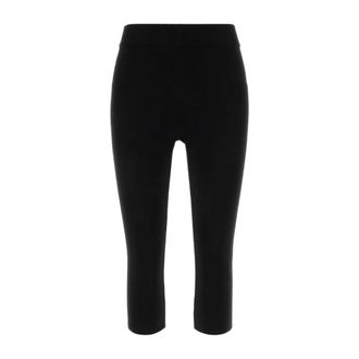 Magda Butrym Femme, Pantalons, Noir, Taille: 34 FR Capri Knit Pants