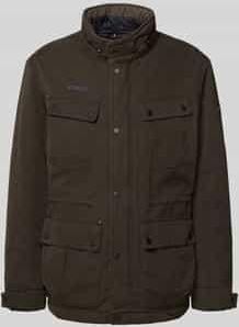 Camel Active Jacke mit Stehkragen und Pattentaschen