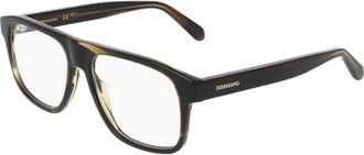 Ferragamo SF3063 323 KHAKI HORN 56/16/150 Lunettes pour homme