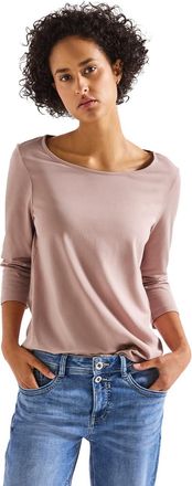 Street One Damen Shirt mit U-Boot-Ausschnitt