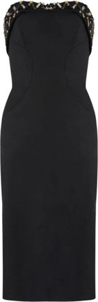 Genny Femme, Robes, Noir, Taille: 36 FR Midi Robes