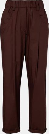 Brunello Cucinelli Gerade Hose Monili aus Baumwolle