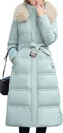 ORANDESIGNE Femme Manteau dhiver Jacket Longue Veste &agrave; Capuche Fourrure Faux Chaud Doudoune Matelass&eacute; Elegant Parka Veston Manteau Chaude Manteau Zipp&eacute; Veste Chau