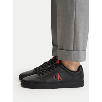 Calvin Klein Sneakers Calvin Klein 3 Cupsole Derby Pu Smo HM0HM02458 Schwarz