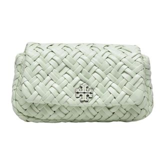Tory Burch Britten Woven Convertible - - Bags - Damen - Gr&uuml;n - ONE SIZE