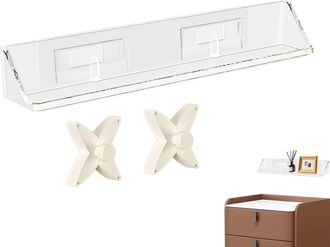 Generic Schweberegal aus Acryl, Wandregal aus Acryl, transparentes Acrylregal, Acrylregal f&uuml;r die Wand, transparentes Regal f&uuml;r Wandmontage, Fotorahmen f&uuml;r Re