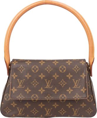 Louis Vuitton Crossbody Bags - Louis Vuitton Canvas Monogram Looping PM Handbag - Gr. unisize - in Braun - f&uuml;r Damen