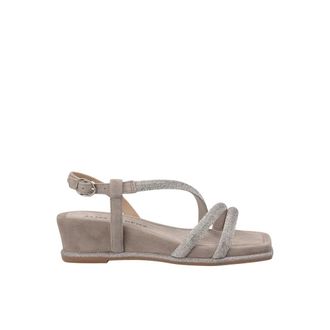 Alma En Pena Alma EN Pena, Femme, Chaussures, Brun, Taille: 40 EU Sandale &agrave; talon moyen avec perles