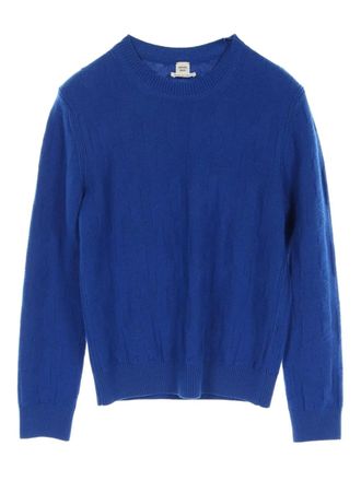 Hermès pull à motif H (années 2010) - Bleu