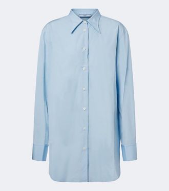 Prada Oversize-Hemd aus Baumwollpopeline