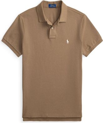 Ralph Lauren Piqu&eacute;-Poloshirt mit Logo-Stickerei, Custom Slim Fit in