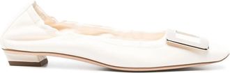 Roger Vivier Ballerinas - Flat Shoes White - Gr. 40 (EU) - in Wei&szlig; - f&uuml;r Damen