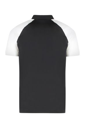 HUGO BOSS Mens Technical Fabric Polo Shirt Black Elastane T-shirts And Polos