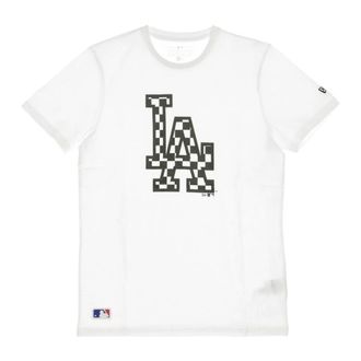 New Era Homme, Tops, Blanc, Taille: XL T-shirt MLB Infill Logo Blanc/Noir