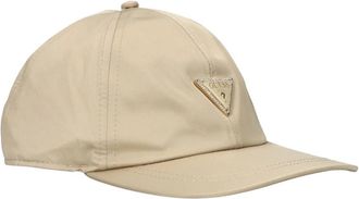Guess Baseballkappe mit Kristallverziertem Dreieckslogo - - Accessories - Damen - Beige - ONE SIZE