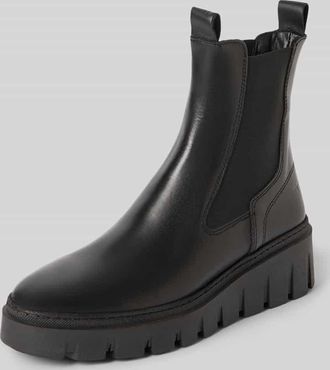 Tamaris Chelseas aus Rindsleder-Textile-Mix