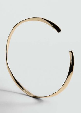 Mango Collier ras-de-cou rigide or - Femme - Taille unique - MANGO