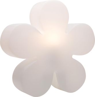 8 Seasons design Shining Flower Deko-Lampe Blume &Oslash; 60cm (Wei&szlig;), E27 Fassung inkl. Leuchtmittel in warmwei&szlig;, als Indoor- & Outdoor Deko, Kinderzimmer