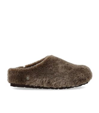 Birkenstock CLOG AMSTERDAM WRAPPED SHERLING GRAY TAUPE BIRKENSTOCK