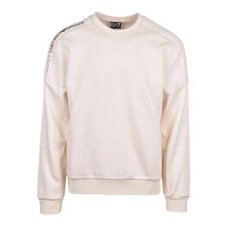 Emporio Armani Emporio Armani Ea7, Homme, Sweatshirts et sweats &agrave; capuche, Beige, Taille: 2XL Felpa