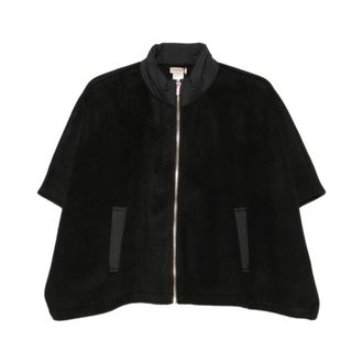 Twinset Femme, Vestes, Noir, Taille: ONE Size Cape Jacket