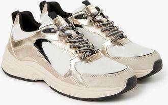 Geox Baskets Zarvia e cuir m&eacute;lang&eacute;