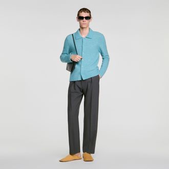 Sandro Cardigan aus Alpaka und Wolle