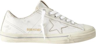 Golden Goose Femme, Chaussures, Blanc, Taille: 37 EU V-Star en cuir effet vintage