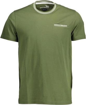 Harmont & Blaine Homme, Tops, Vert, Taille: L T-shirt Homme en Coton Vert